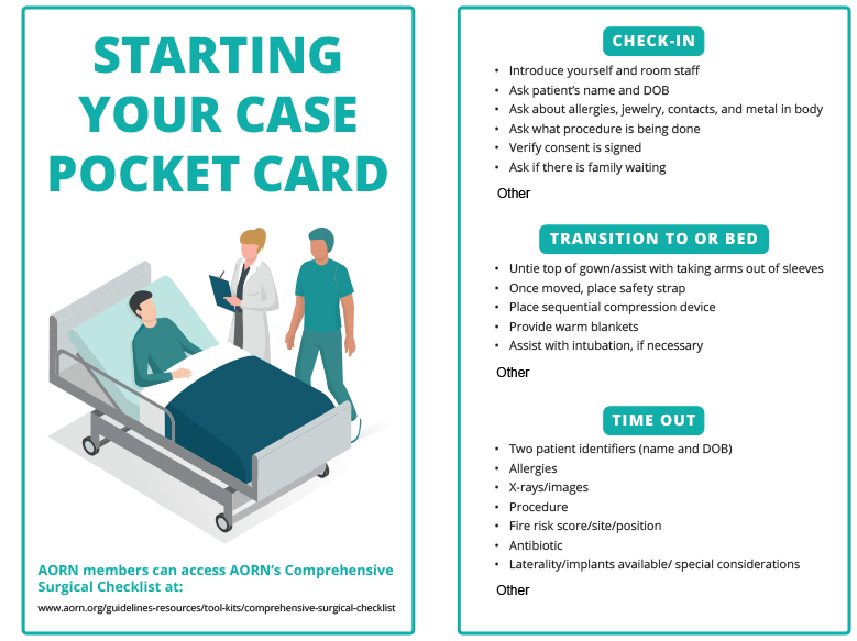 Pocket Guide: Starting Your Case | AORN